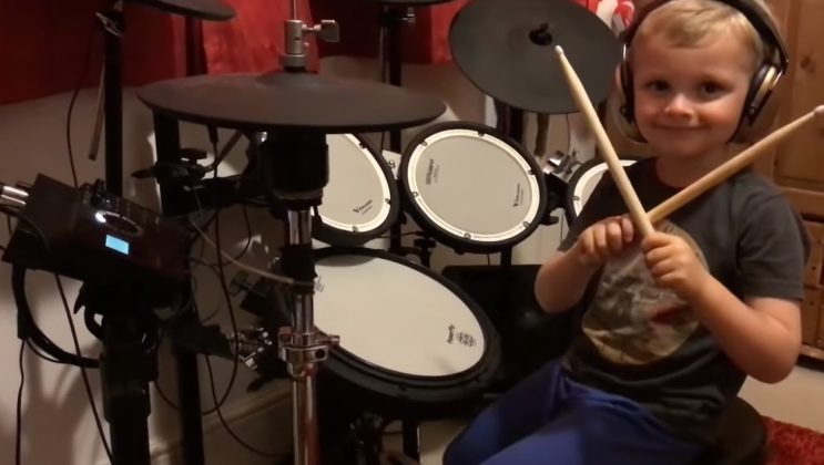 This Little Boy Is A Professional Drummer : Sunnies Days